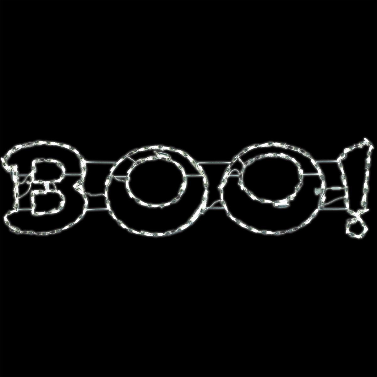 Halloween Giant Outdoor LED Lights BOO Sign (63 x 16 inches) - 9221586 ...