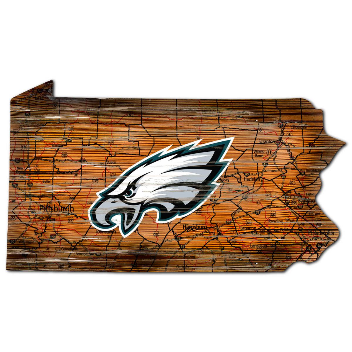 Officially Licensed NFL Philadelphia Eagles Distressed State w/ Logo | HSN