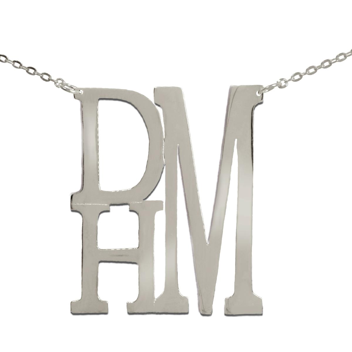 Heights Jewelers Stacked Initial Monogram Necklace - 10089803 | HSN