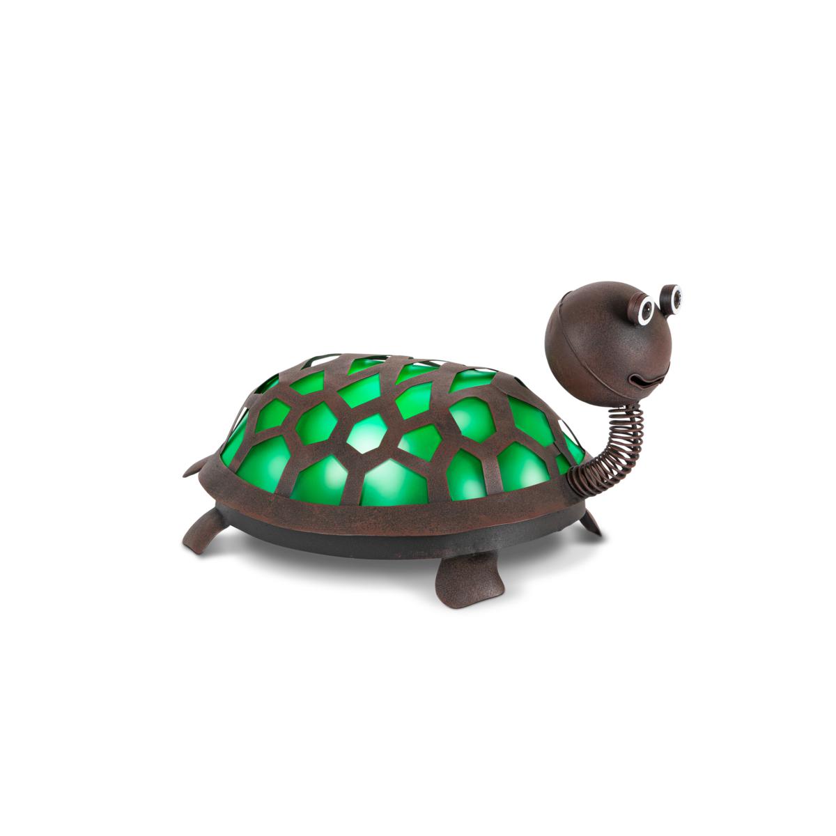 The Gerson Company 15.35"L Solar Green/Bronze Large Turtle - 9945071 | HSN
