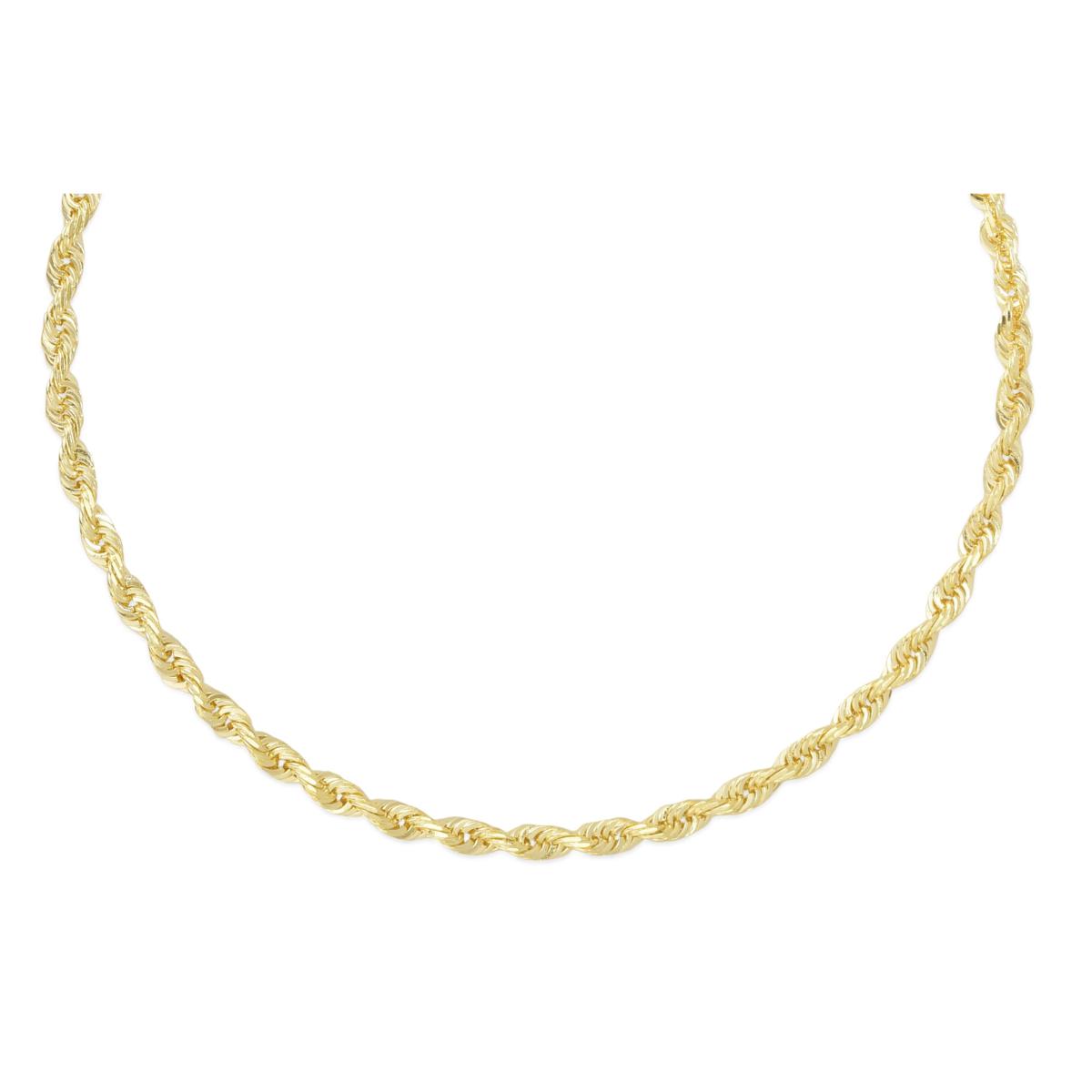 Solid 14k yellow gold 18" Rope chain team promotions