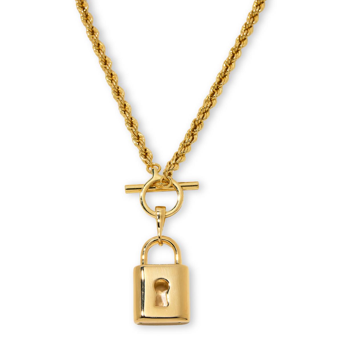 Bellezza Bronze Rope Toggle Necklace with Detachable Enhancer Charm ...