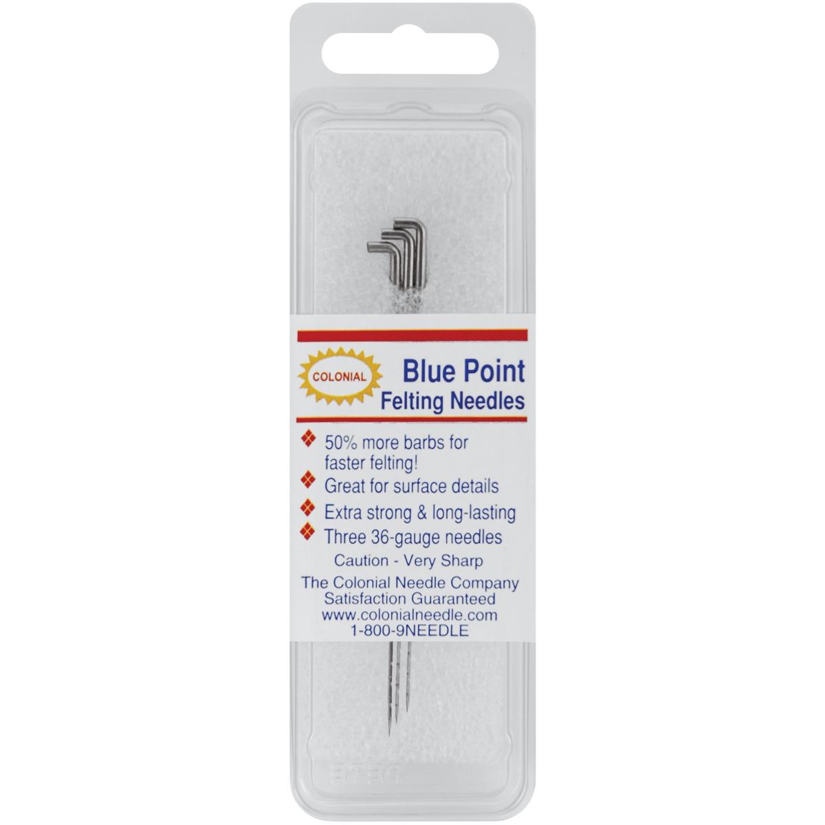 Colonial Blue Point Felting Needles 3/Pkg - Size 36 Triangle | HSN
