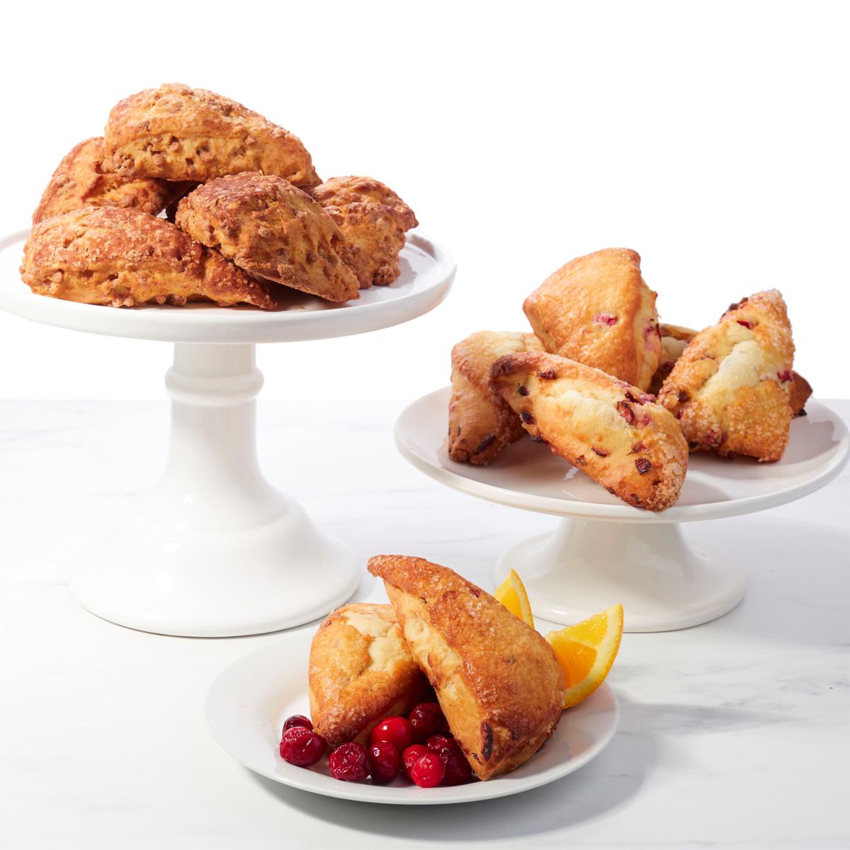 David's Cookies 14pc Cinnamon & Cranberry Orange Scones | HSN