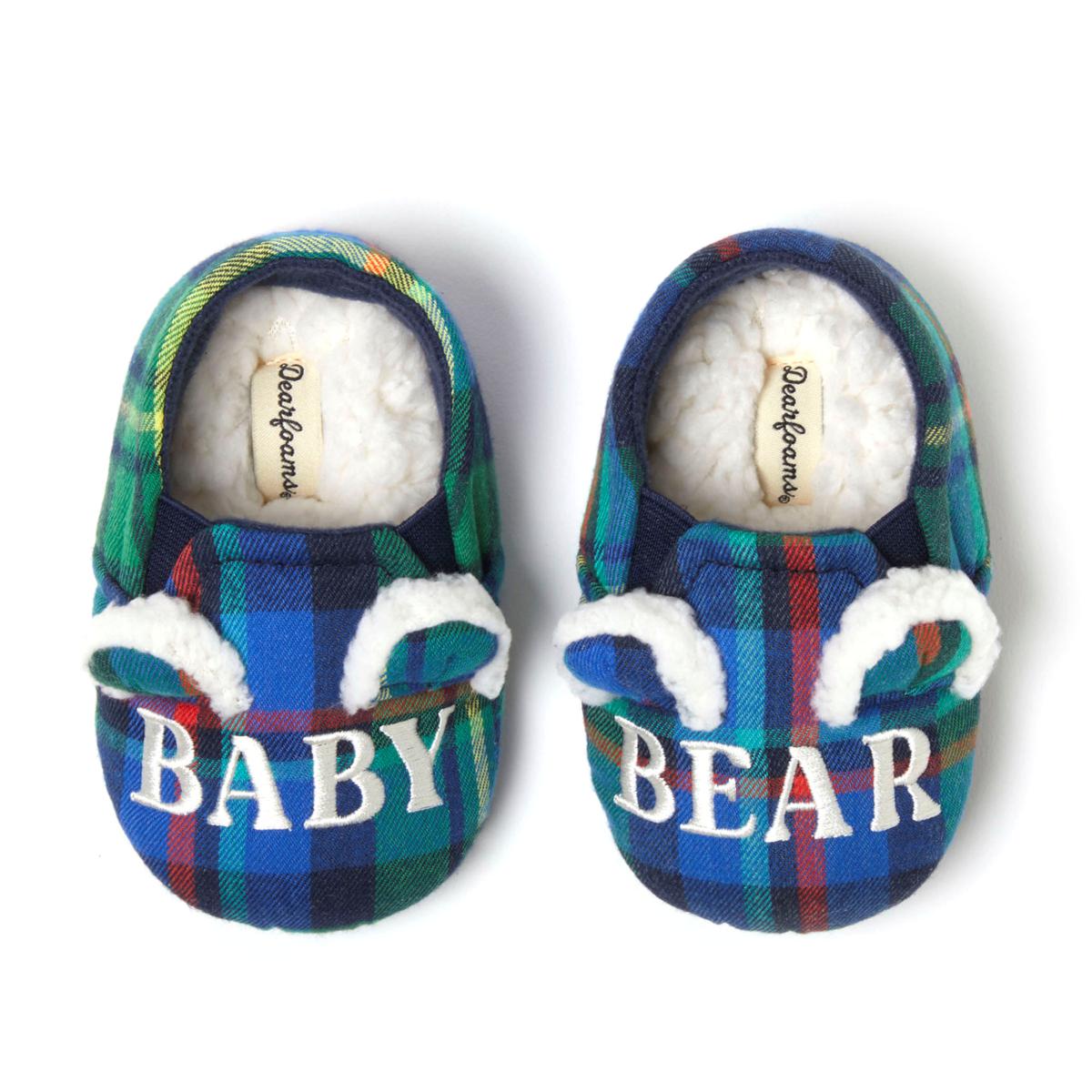 Dearfoams Infant Baby Bear Matching Christmas Slippers - 22138361 | HSN
