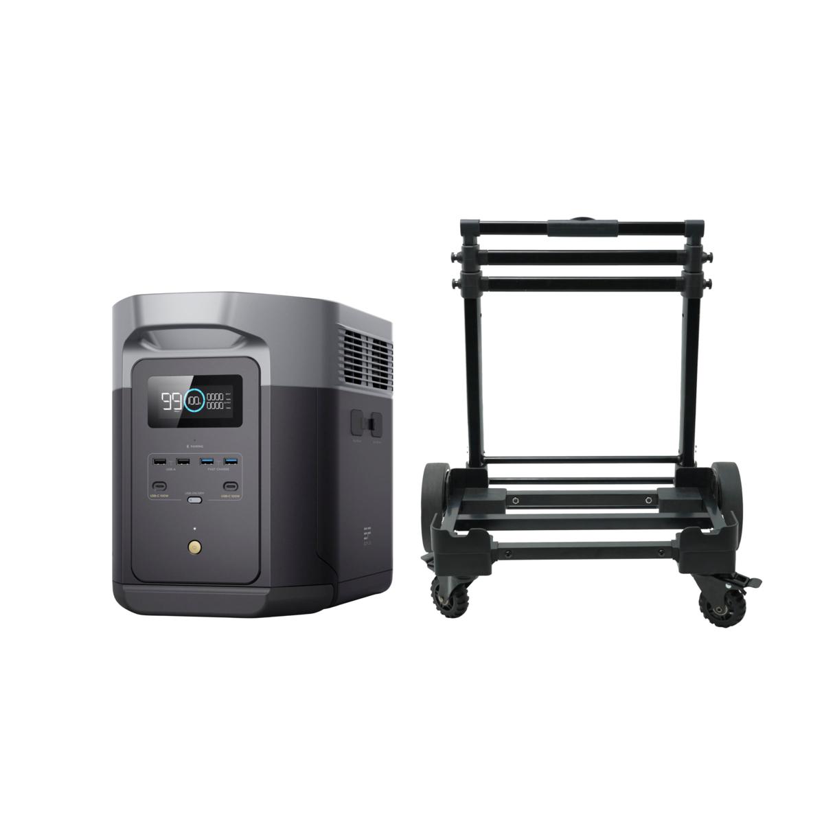 (HSN) EcoFlow Tech DELTA 2 Max Power Station with Trolley Solar Option ...