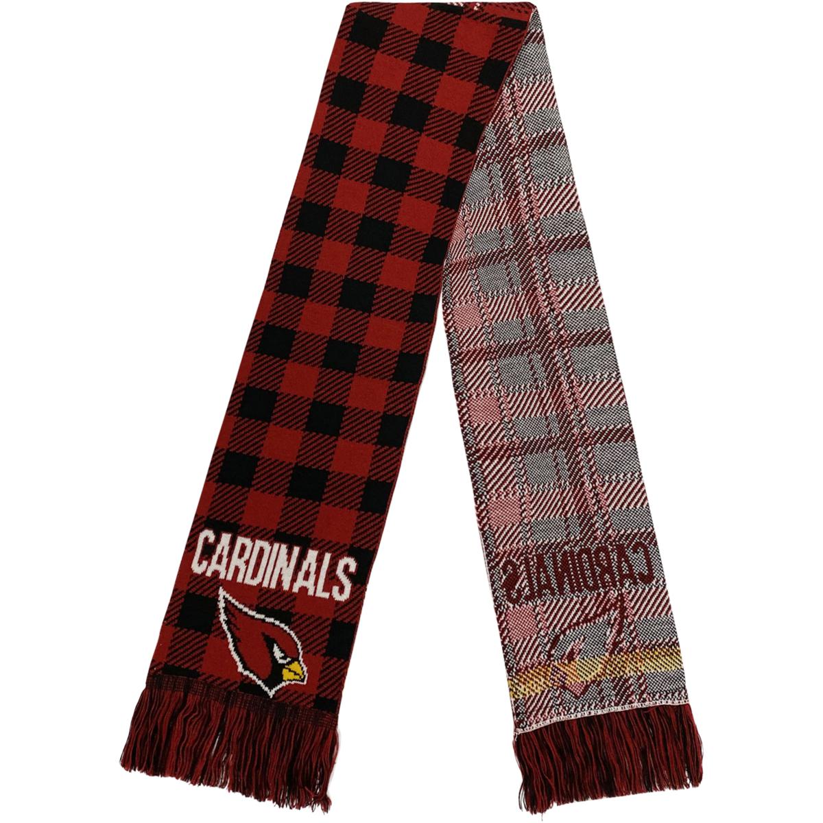 FOCO Arizona Cardinals Plaid Color Block Scarf - 21551289 | HSN