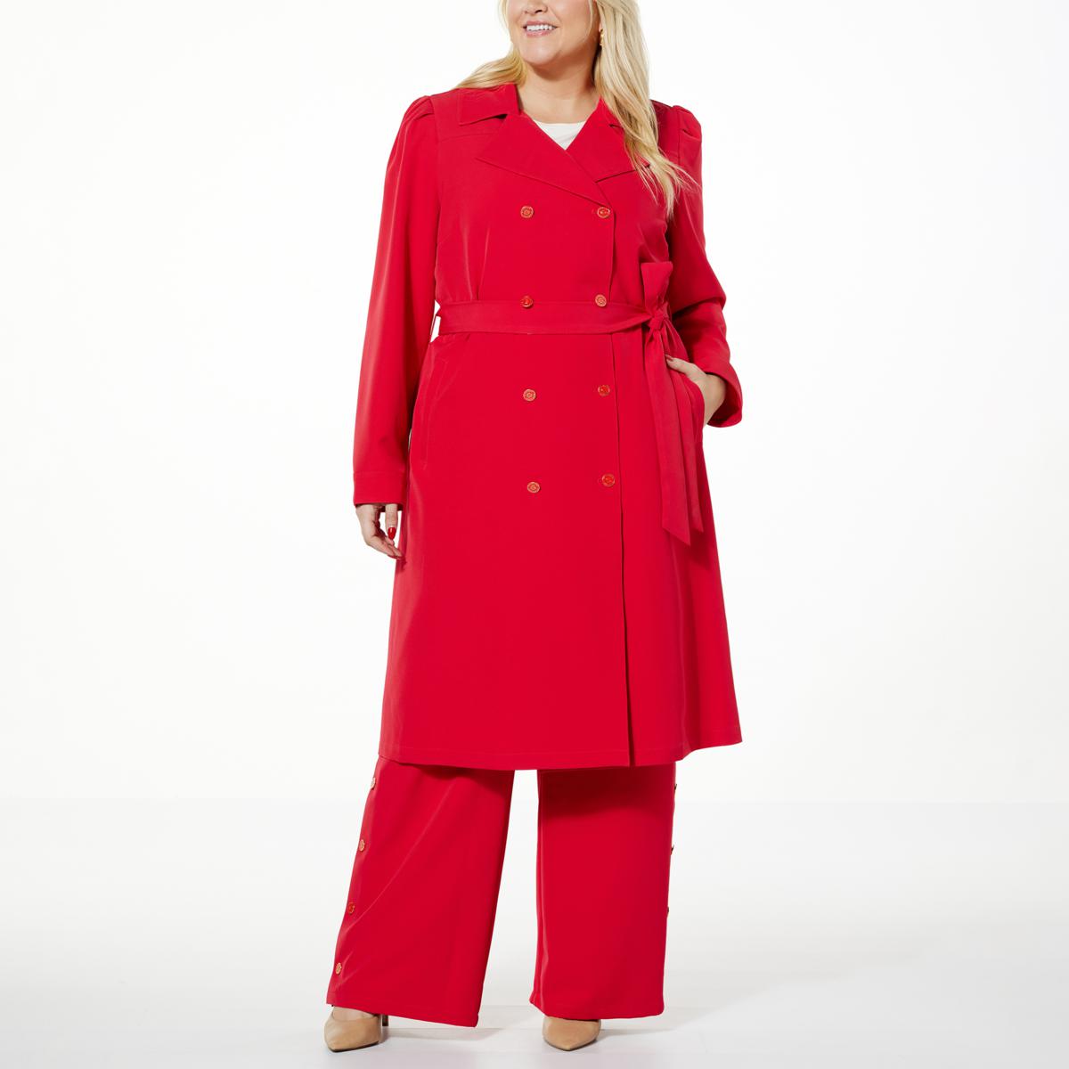 G by Giuliana Black Label Stretch Twill Trench Coat - 21651349 | HSN