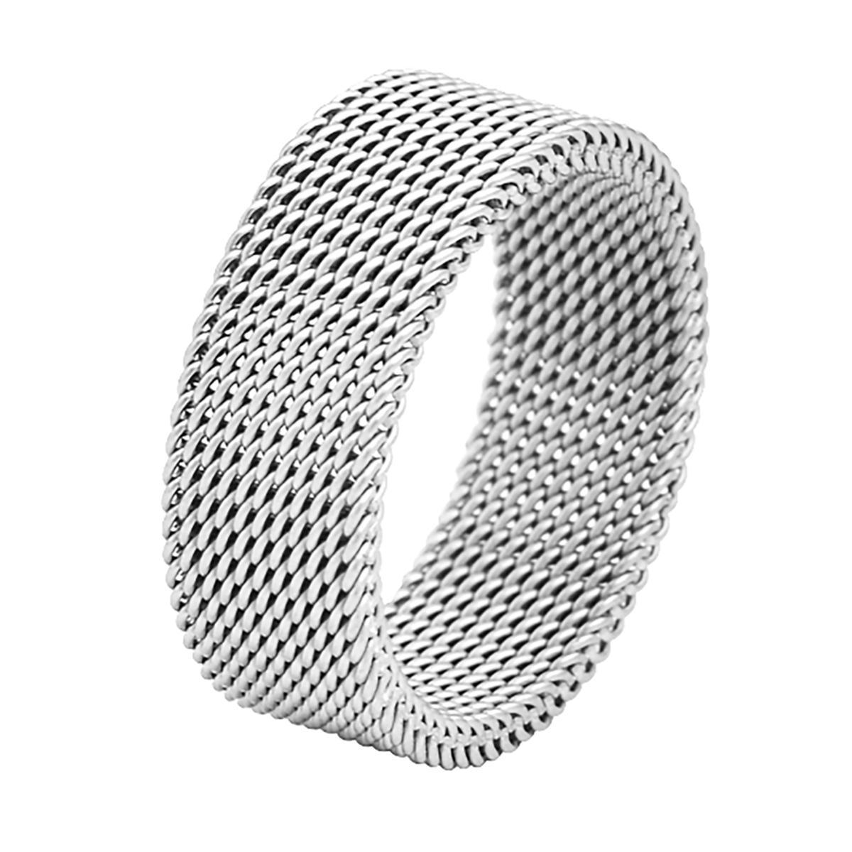 Geoffrey Beene Men's Stainless Steel Mesh Ring - 20600256 | HSN