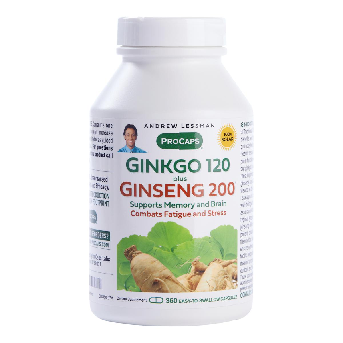 Ginkgo 120 Plus Ginseng 200 - 360 Capsules - 23448165 | HSN