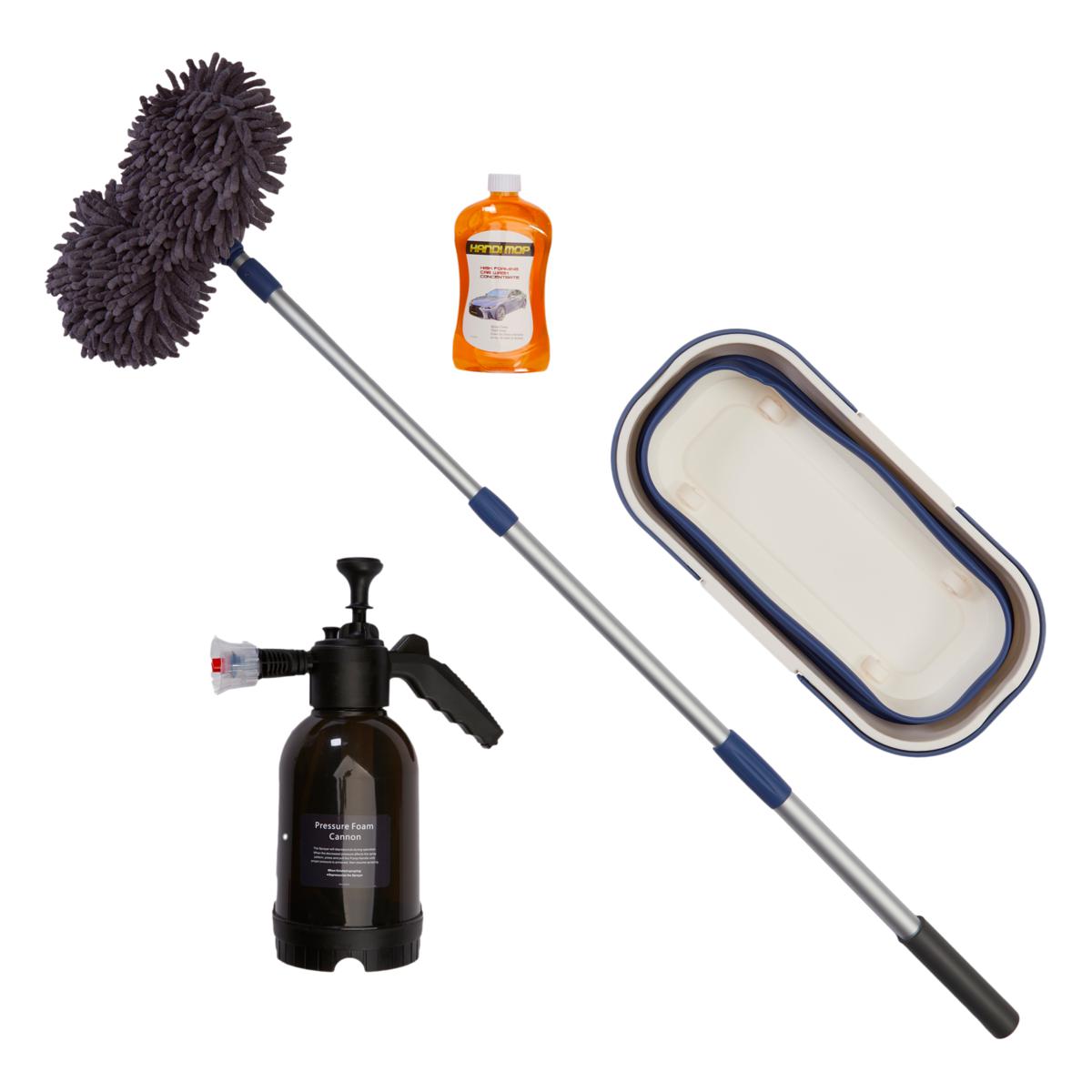 HandiMop Car Washing Kit with Pressurized Foam Cannon Sprayer ...