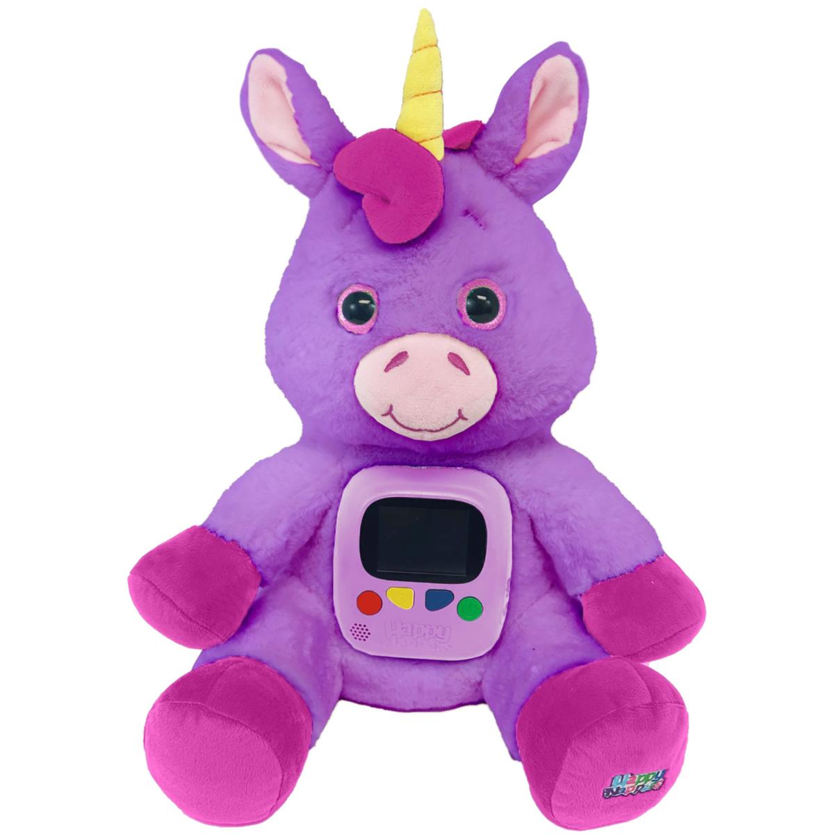 Happy Nappers: Photoflix - Viewer Plush Toy, Beebee Purple Unicorn | HSN