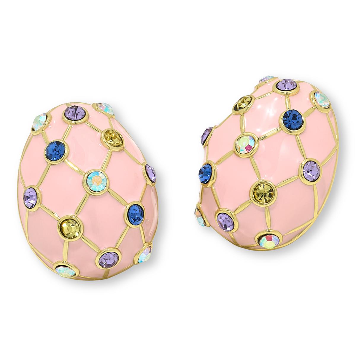 Heidi Daus Easter Parade Crystal and Enamel Earrings - 23519221 | HSN