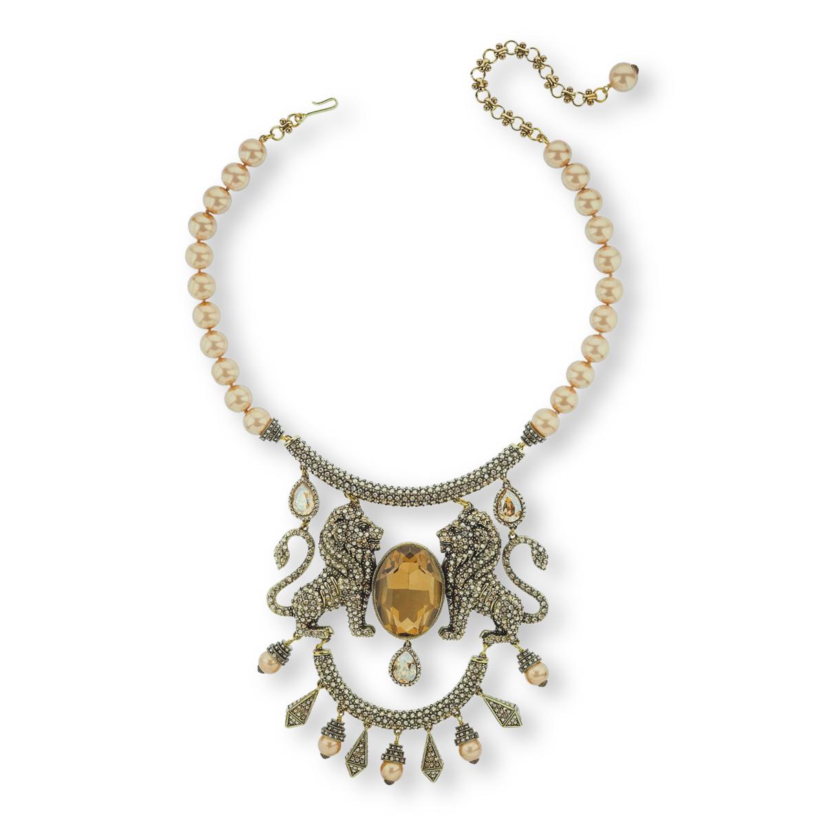 Heidi Daus Queen of the Jungle Simulated Pearl Beaded Drop Necklace | HSN