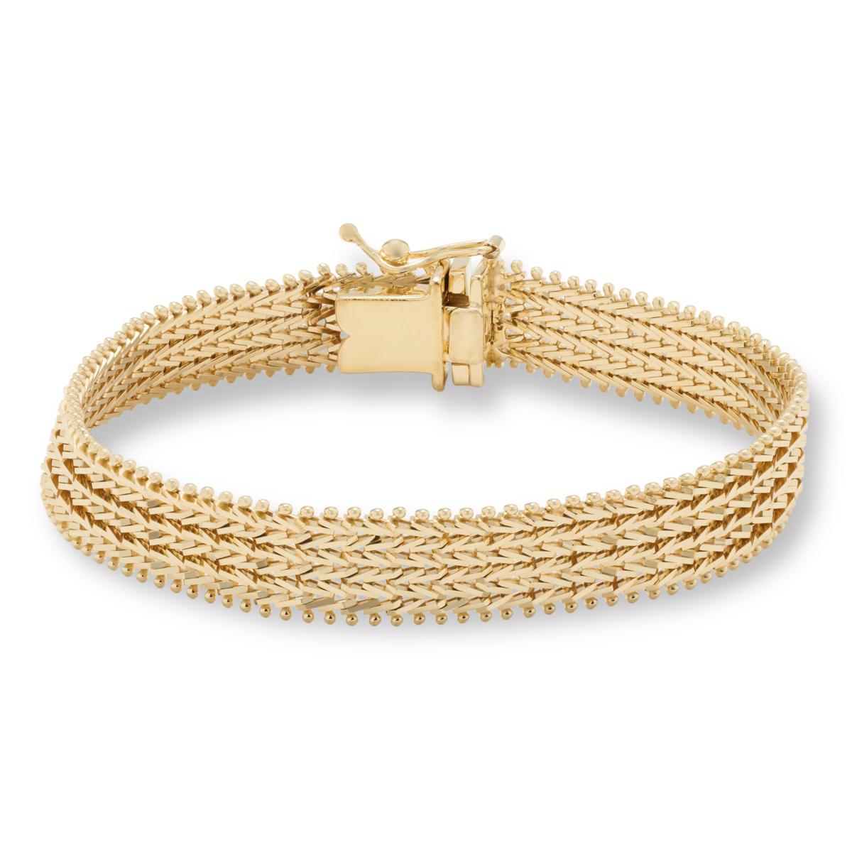 Imperial Silver 6-Row Sterling Silver Diamond-Cut Wheat Chain Bracelet ...