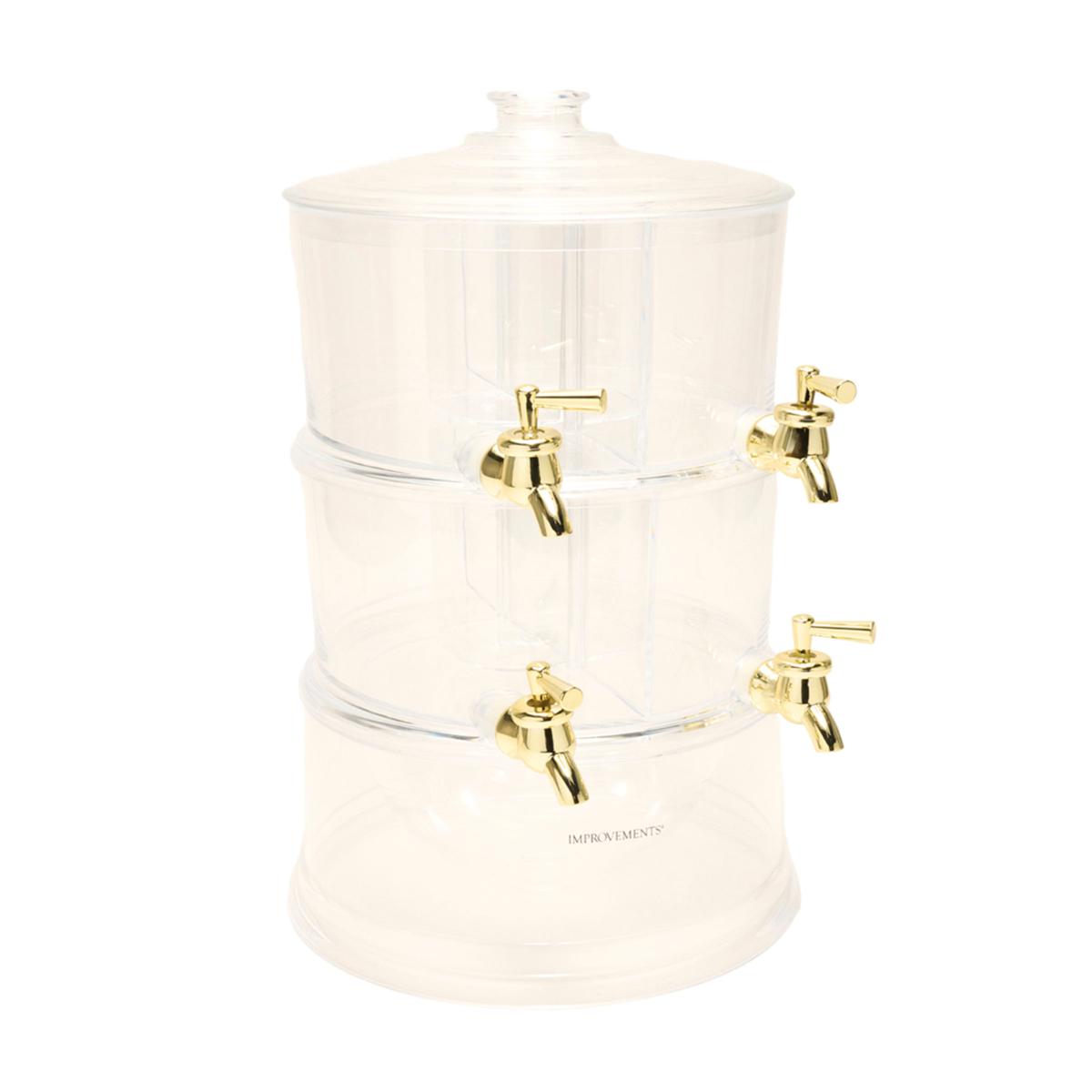 Improvements 2-Tier 4-Chamber Beverage Dispenser Party Tower | HSN