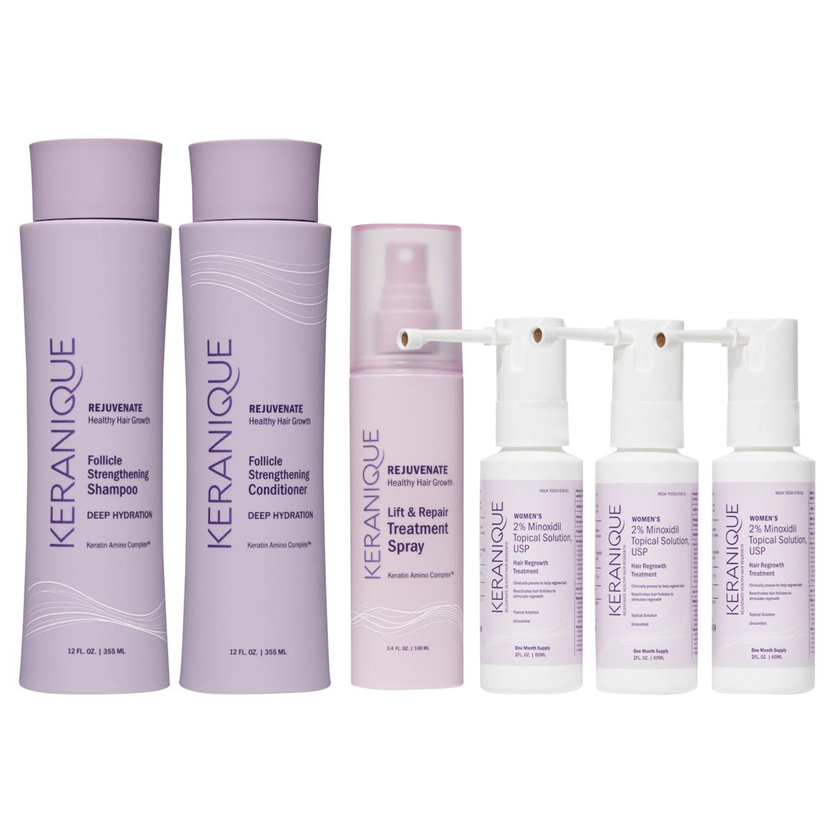 Keranique 90-Day Deep Hydration Hair Regrowth System - 10094066 | HSN