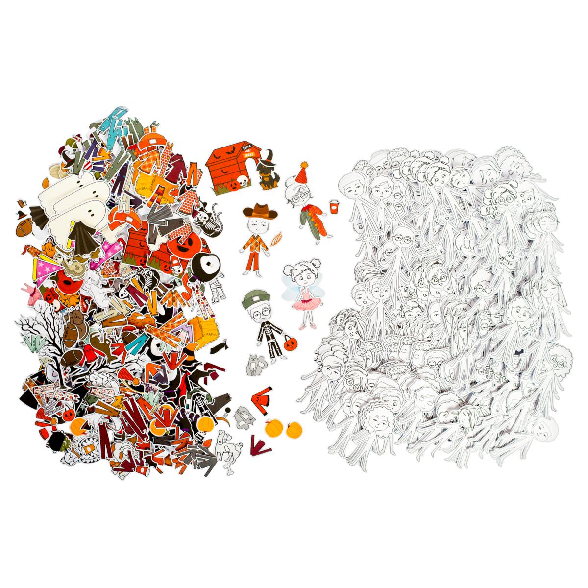 Kingston Crafts Falloween Paper Doll and Accessories Kit - 1568 pieces ...