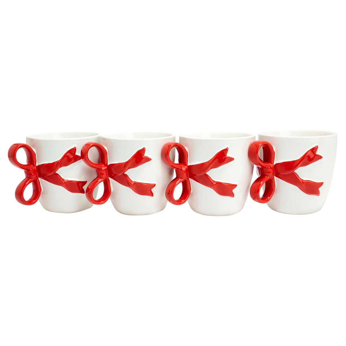 Lorna Maseko Bow Mugs in Gift Boxes - Set of 4 | HSN
