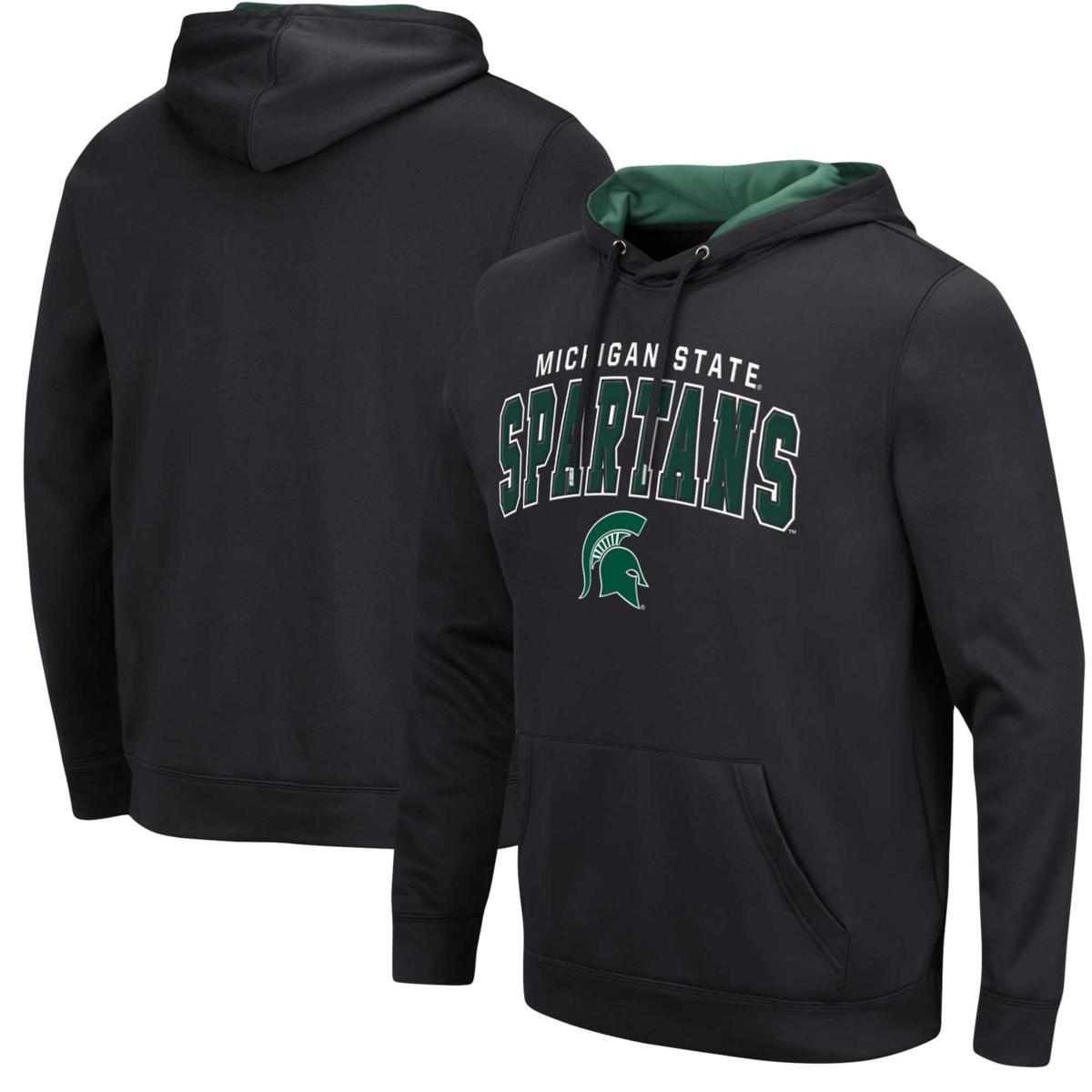 Men's Colosseum Black Michigan State Spartans Resistance Pullover ...