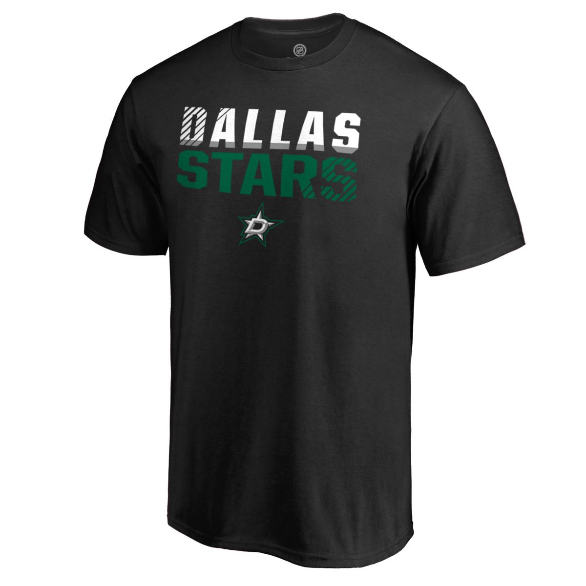 Men's Fanatics Black Dallas Stars Iconic Collection Fade Out T-Shirt ...