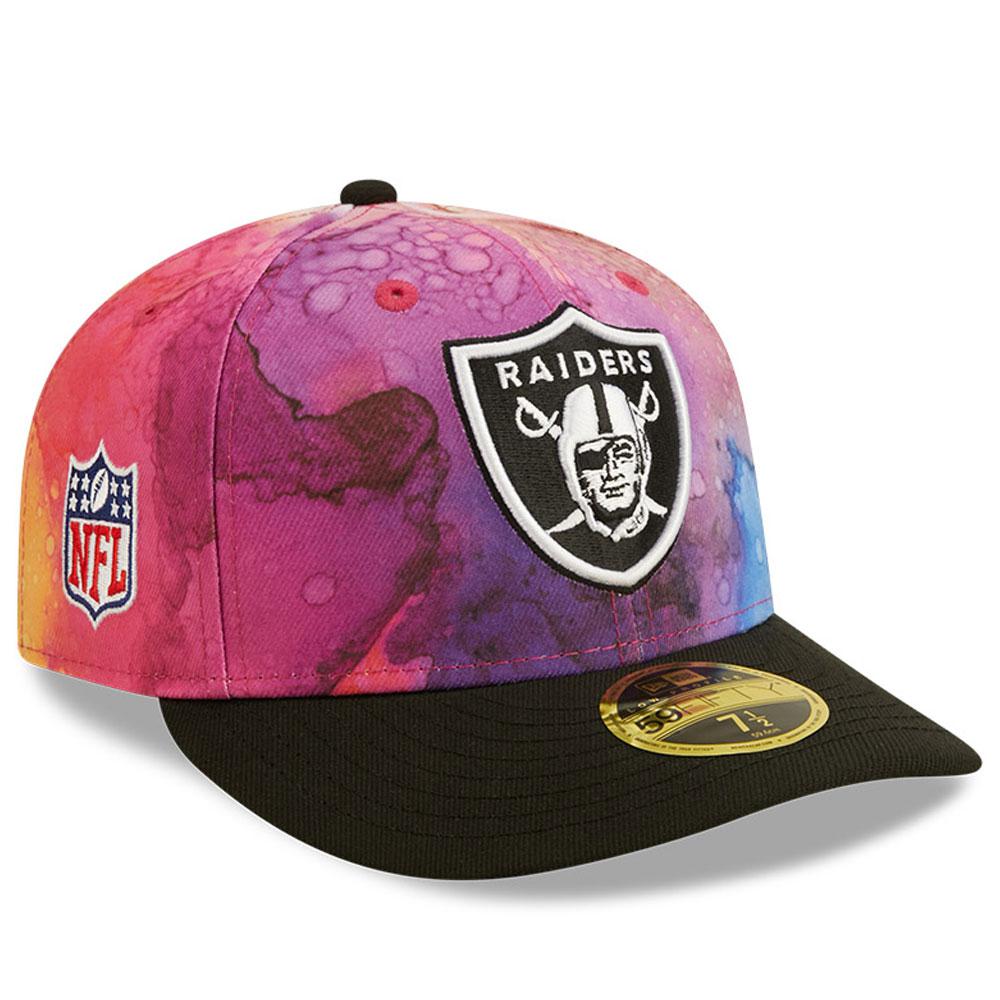 Men's New Era Pink/Black Las Vegas Raiders 2022 NFL Crucial Catch Low Profile 59FIFTY Fitted Hat ...