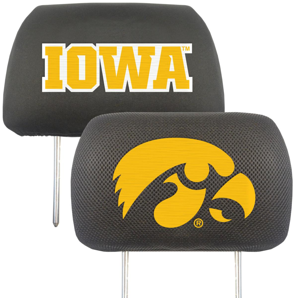 Officially Licensed NCAA Iowa Hawkeyes 2pk Headrest Covers - 20669439 | HSN