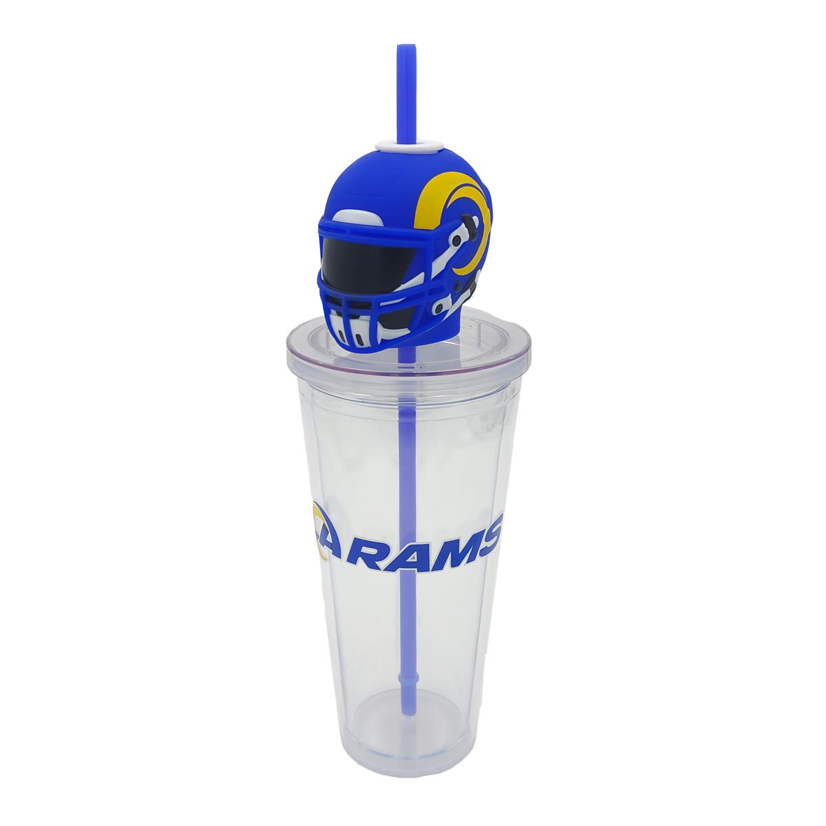 Officially Licensed NFL 24oz Mascot Sipper Cup by Pegasus Sports - Rams ...