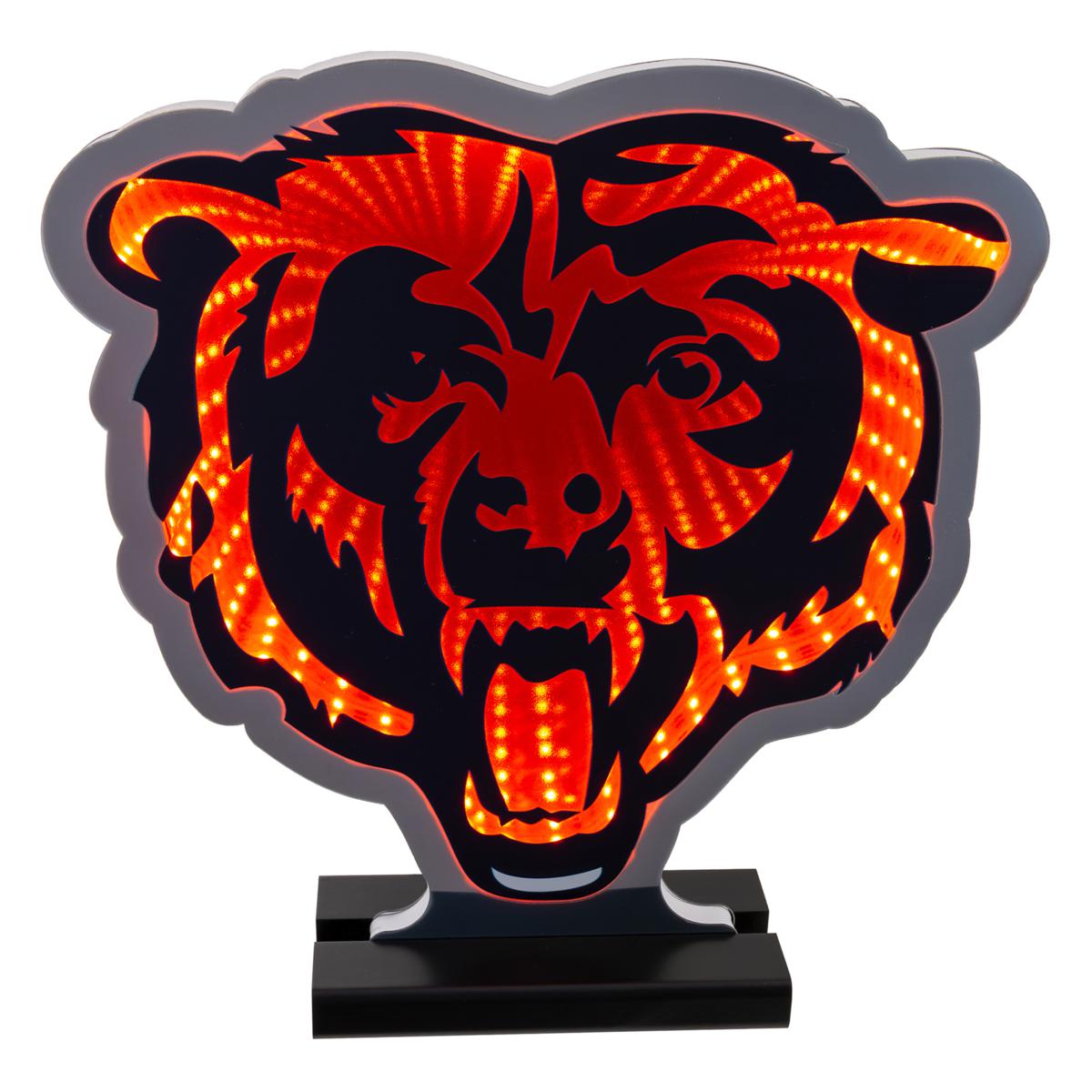 Officially Licensed NFL LED Logo Infinity Light - Bears | HSN