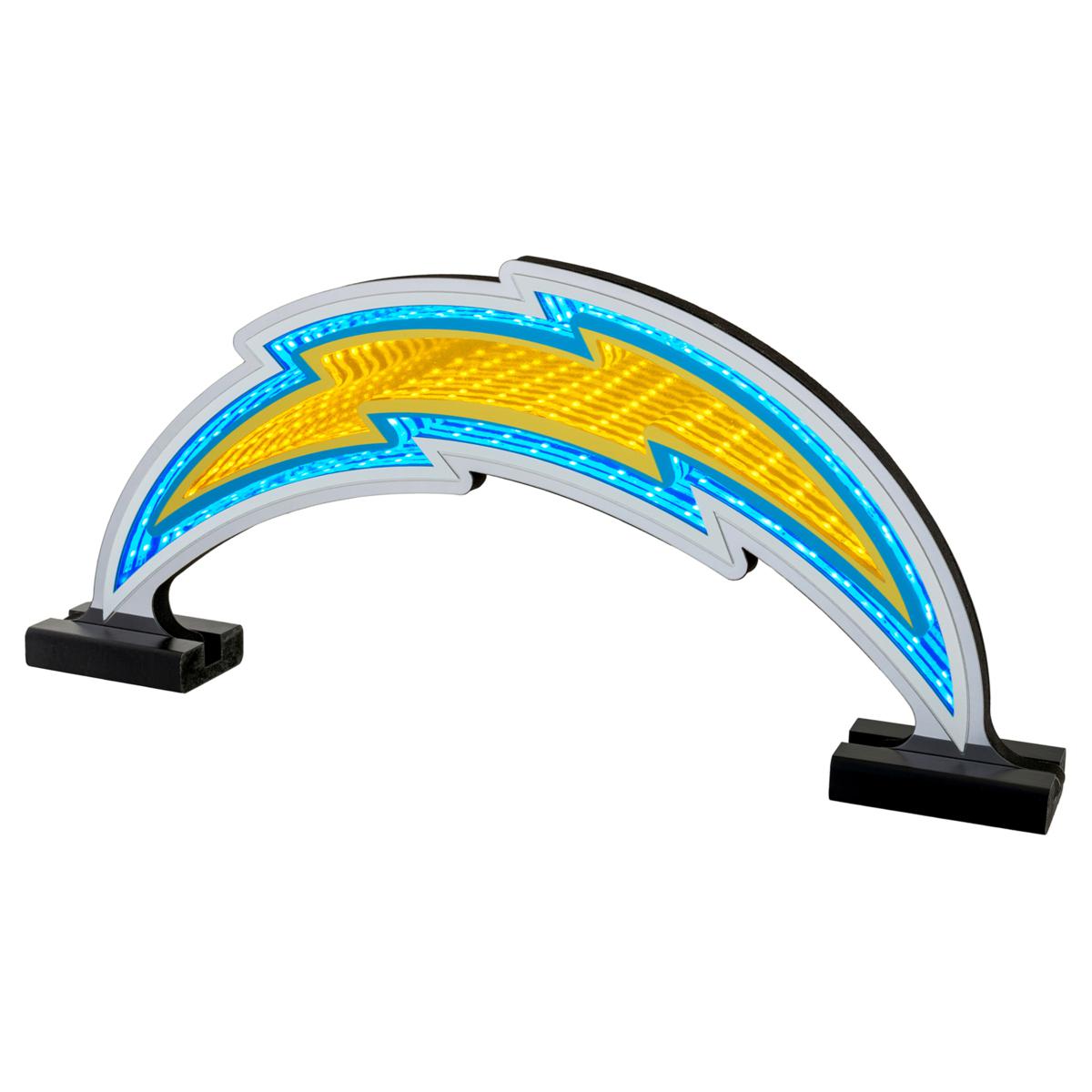 Officially Licensed NFL LED Logo Infinity Light - Chargers - 23659557 | HSN