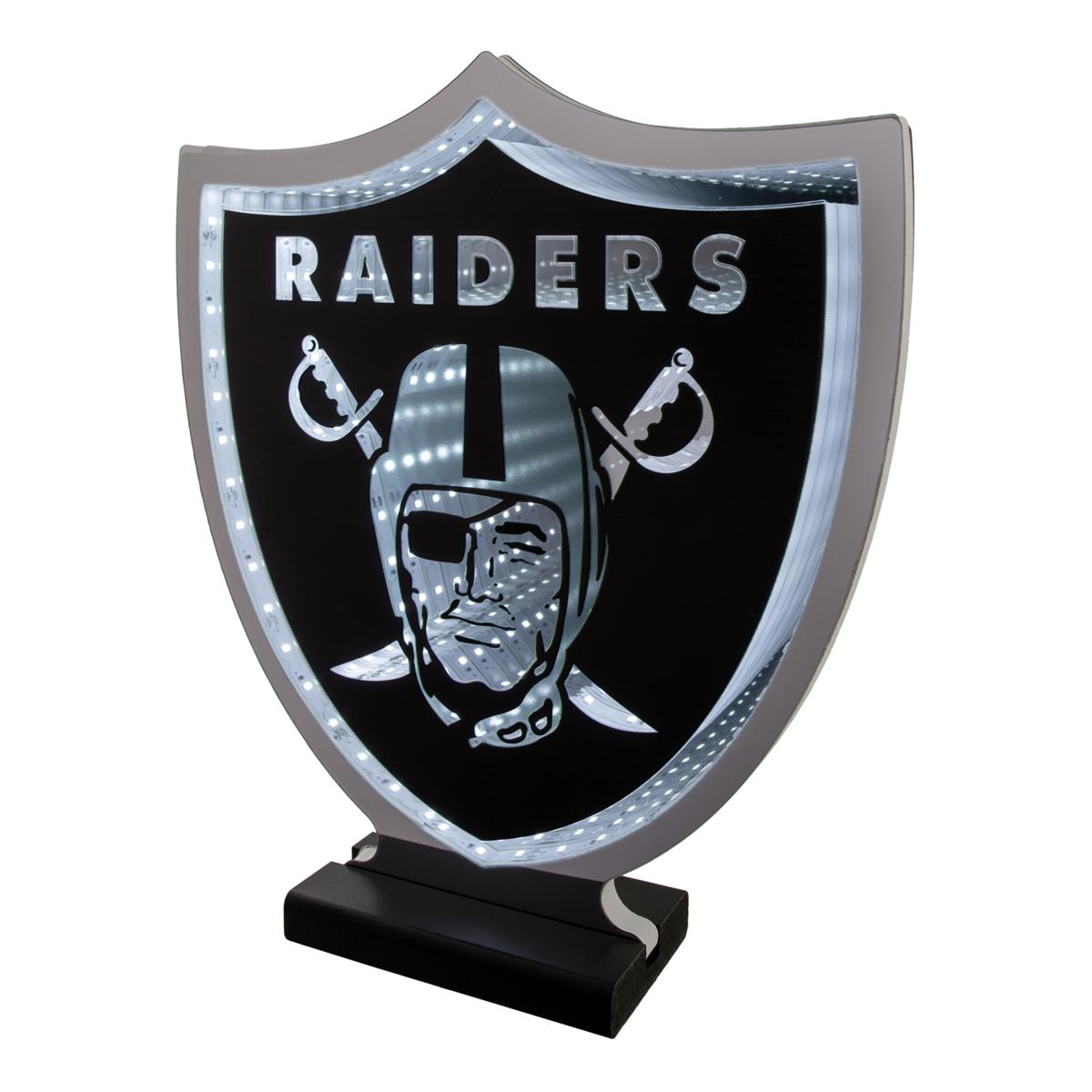 Officially Licensed NFL LED Logo Infinity Light - Raiders | HSN