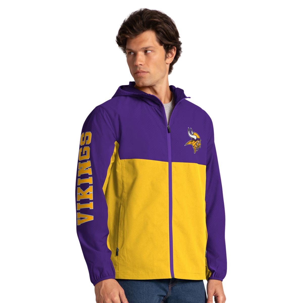 Officially Licensed NFL Lightweight Full Zip Hooded Jacket by Glll ...