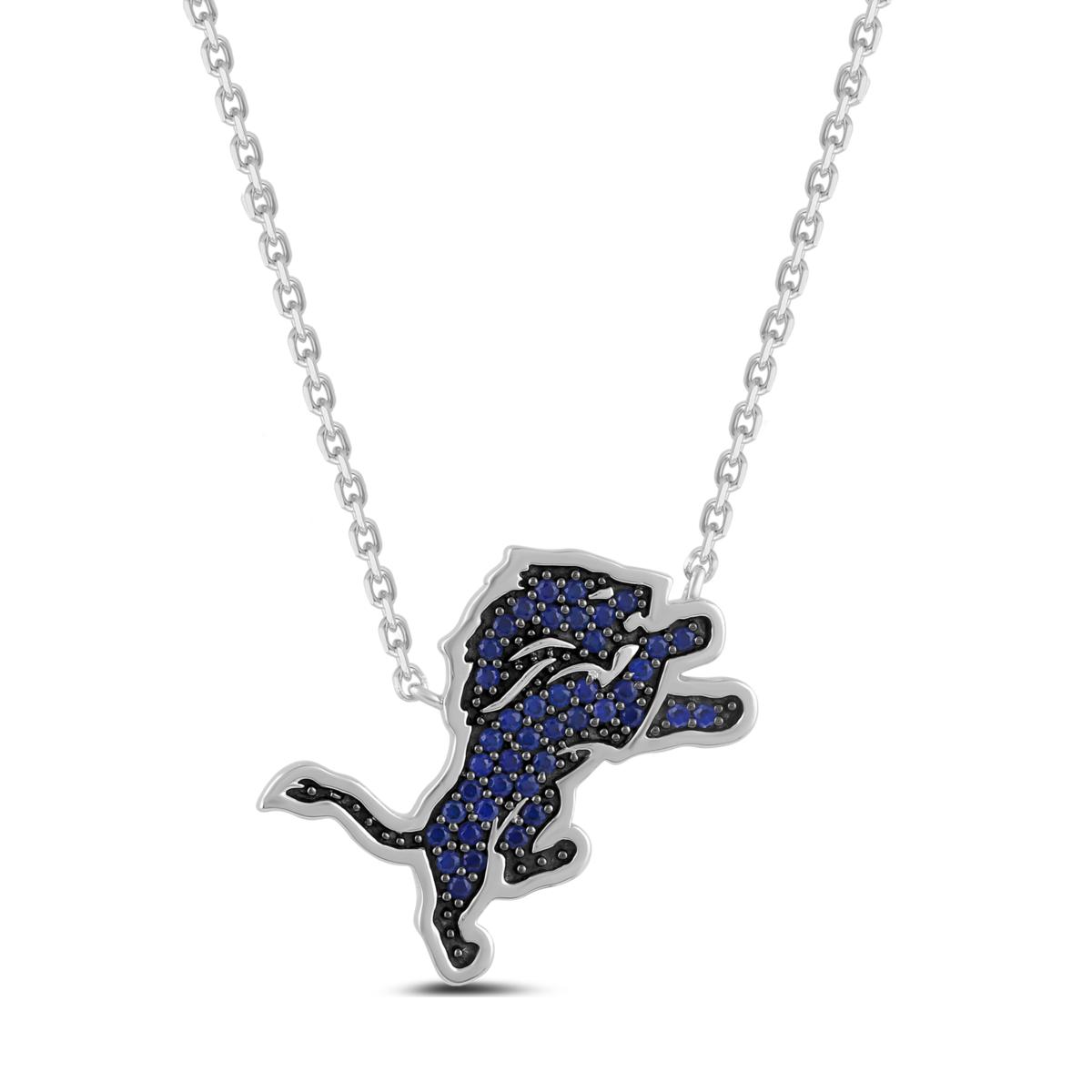 Officially Licensed NFL Team Pendant Necklace - Lions - 23374371 | HSN