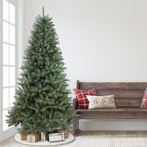 Puleo International 7.5 ft. Pre-Lit Monterey Spruce Tree, 500 Lights ...
