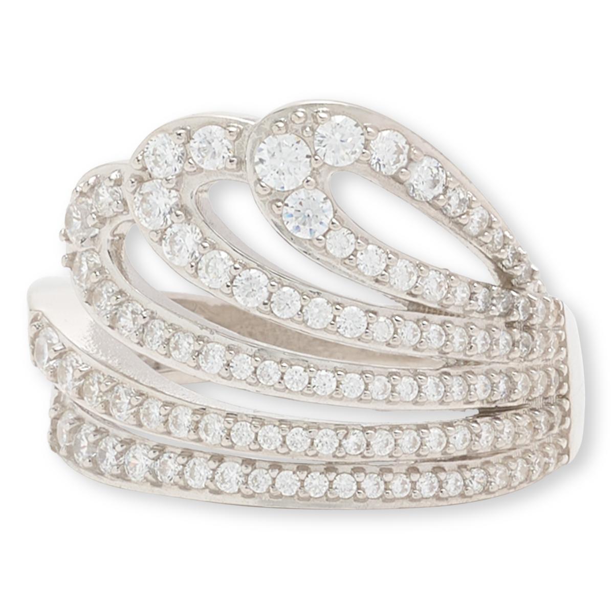 Radiance by Absolute™ 2.80ctw Fluid Wave Wrap Ring | HSN