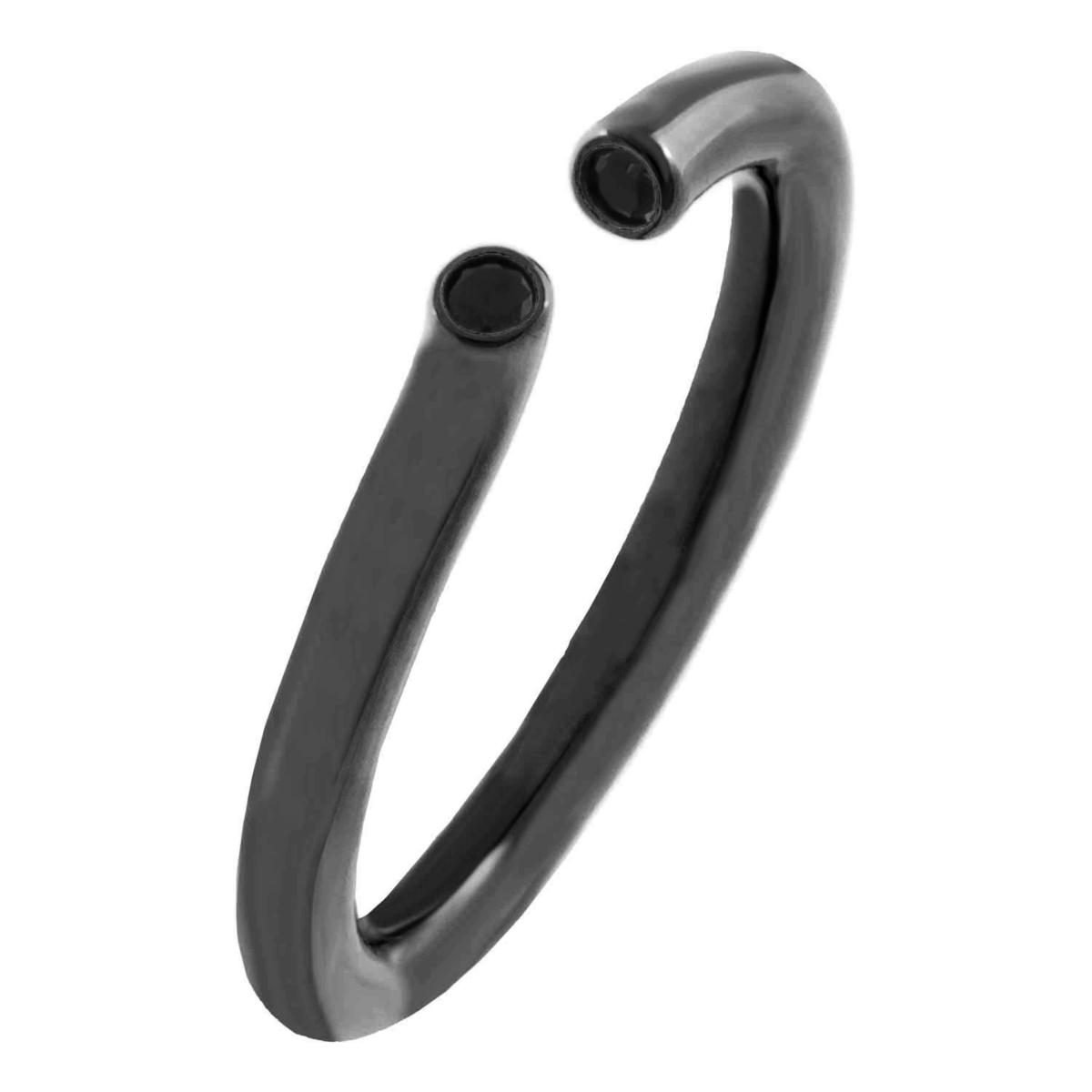 Radiance by Absolute™ Black Stone Open Cuff Ring - 20619464 | HSN