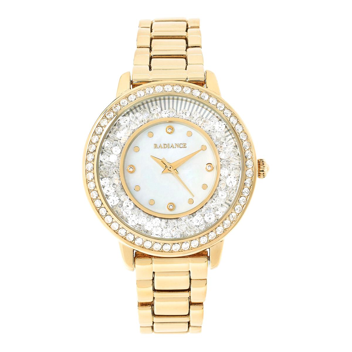 Radiance by Absolute Women's Floating Stones Bracelet Watch | HSN
