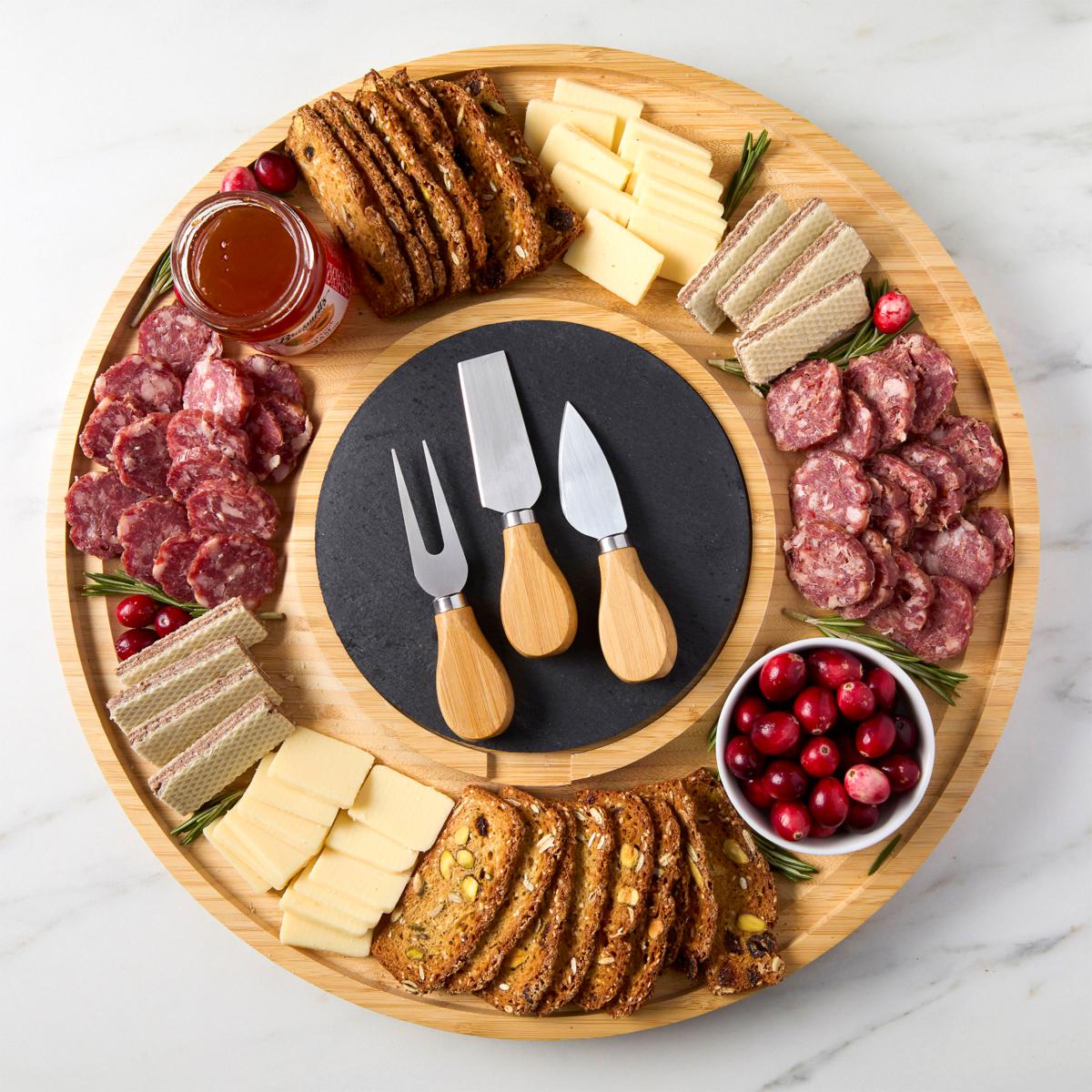 Relli's 6-piece Charcuterie Pairings w/ 16" Board & Accessories AS | HSN