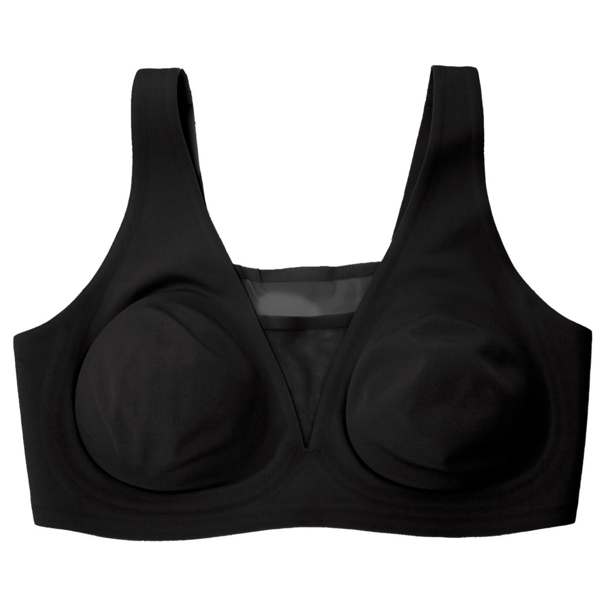 Rhonda Shear Plunge Gel Bra with Mesh - 23469583 | HSN