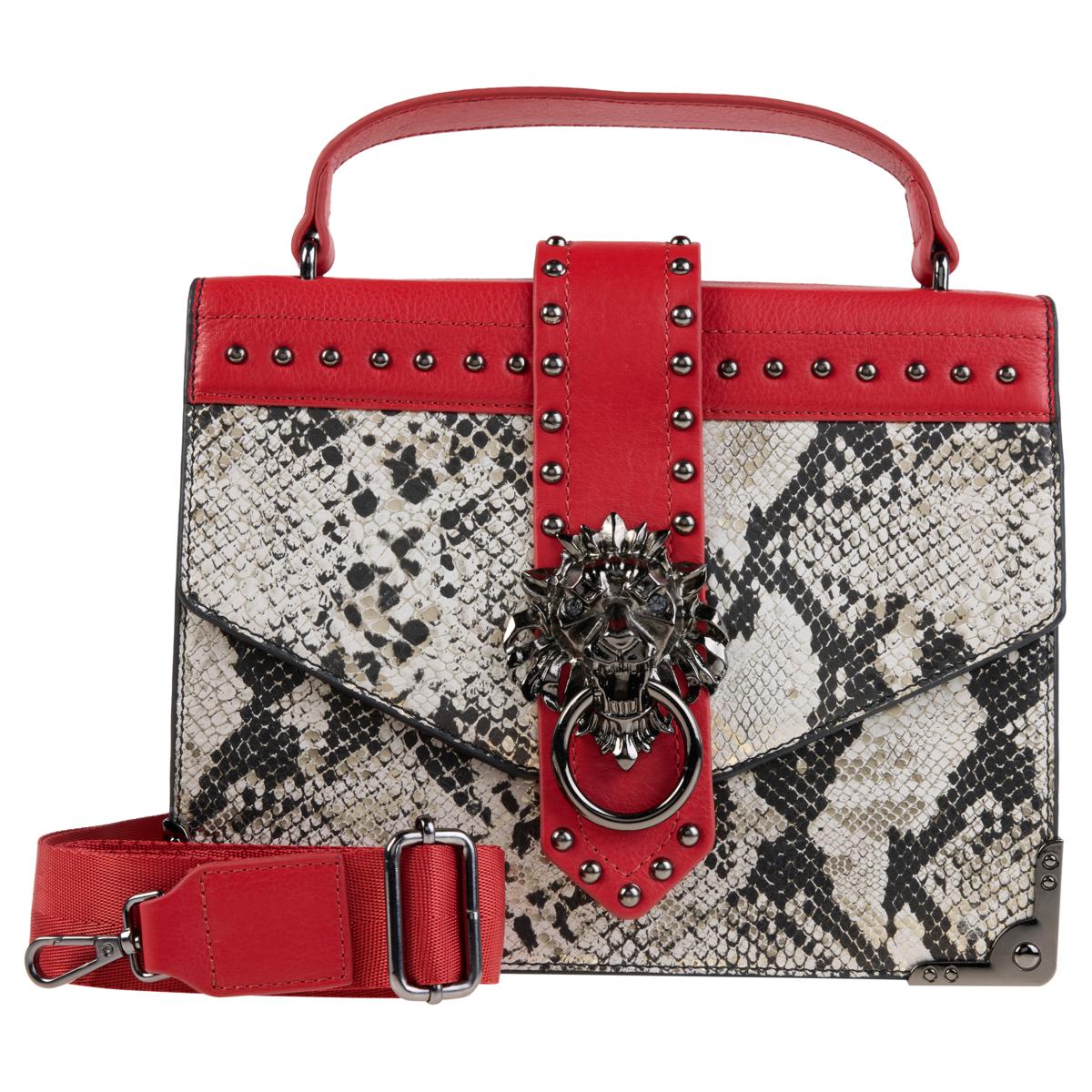 Sharif Legacy Museum Lion Knocker Leather Satchel - 23507596 | HSN