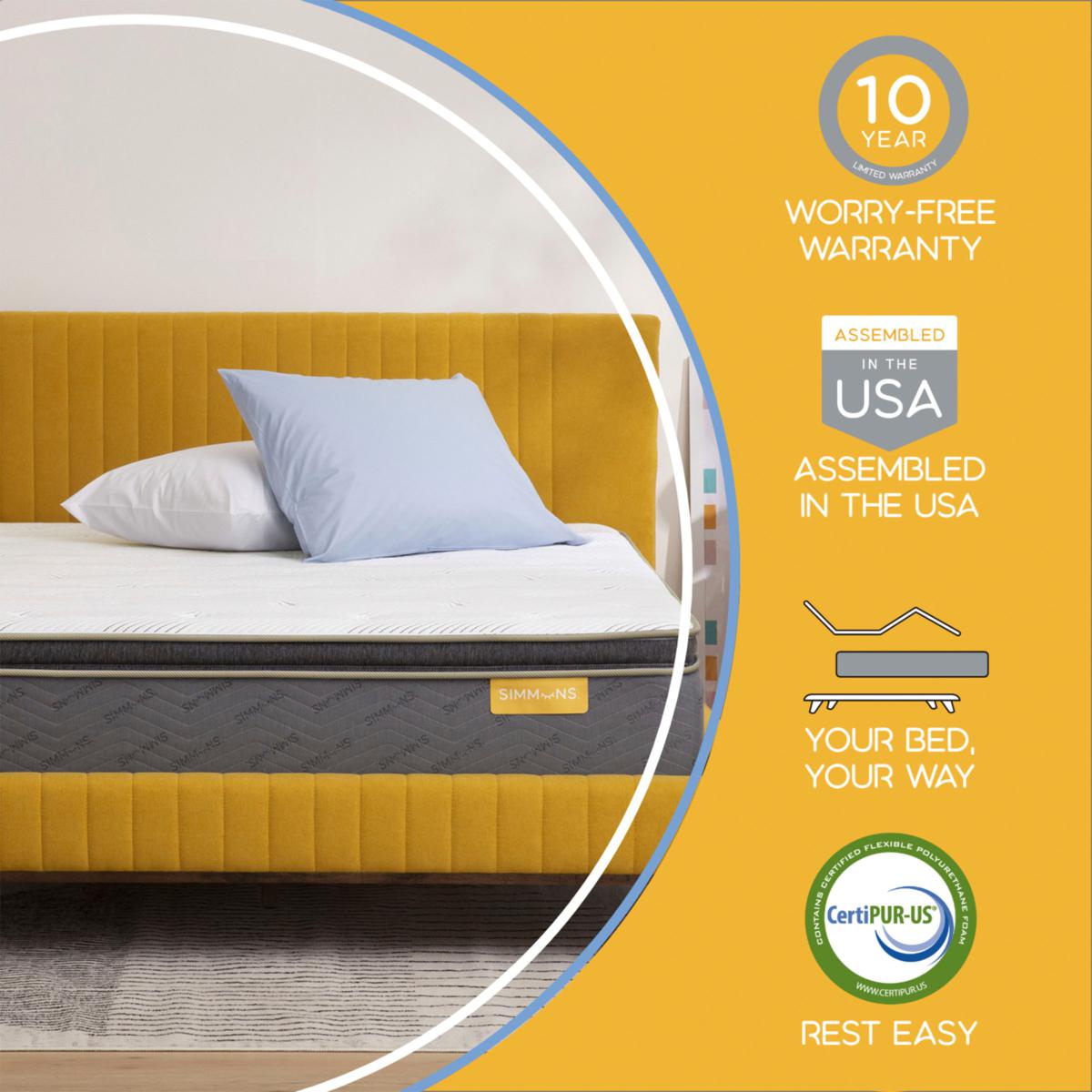 Simmons twin memory foam mattress store