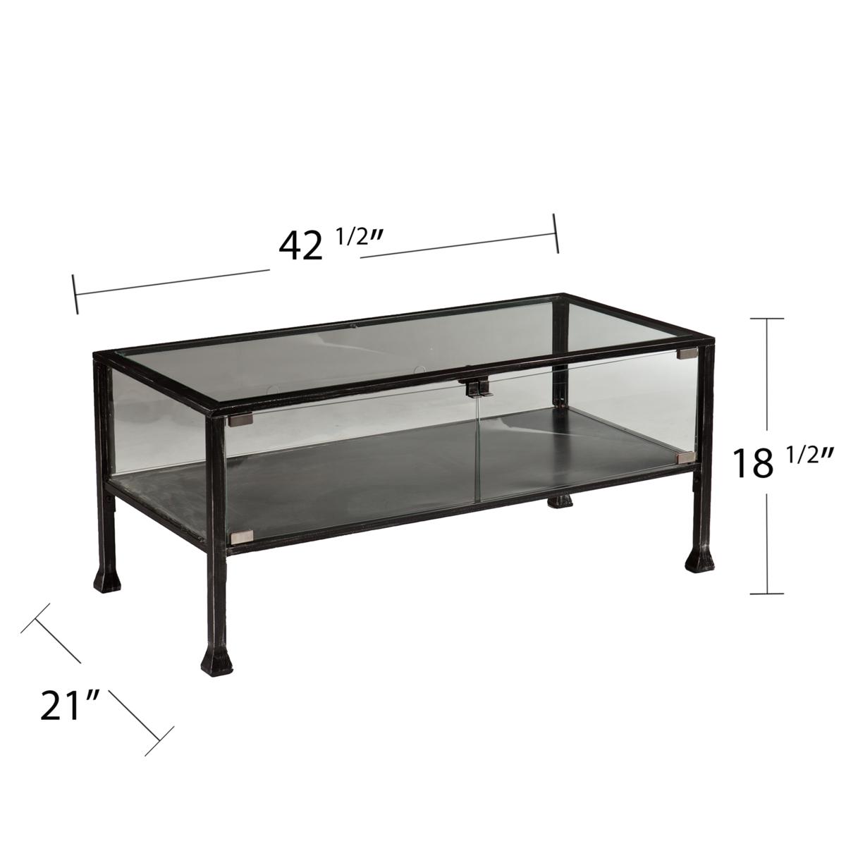 Southern Enterprises Terrarium Display Cocktail Table