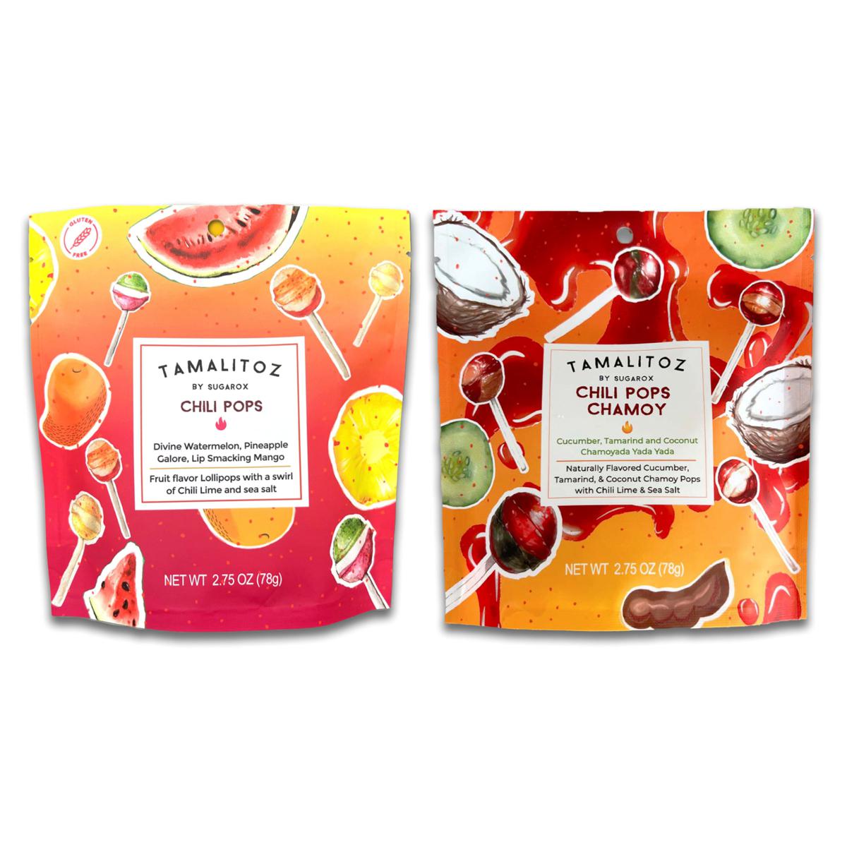 Tamalitoz by Sugarox Chili Pops Chamoy & Original Combo 8-pack ...