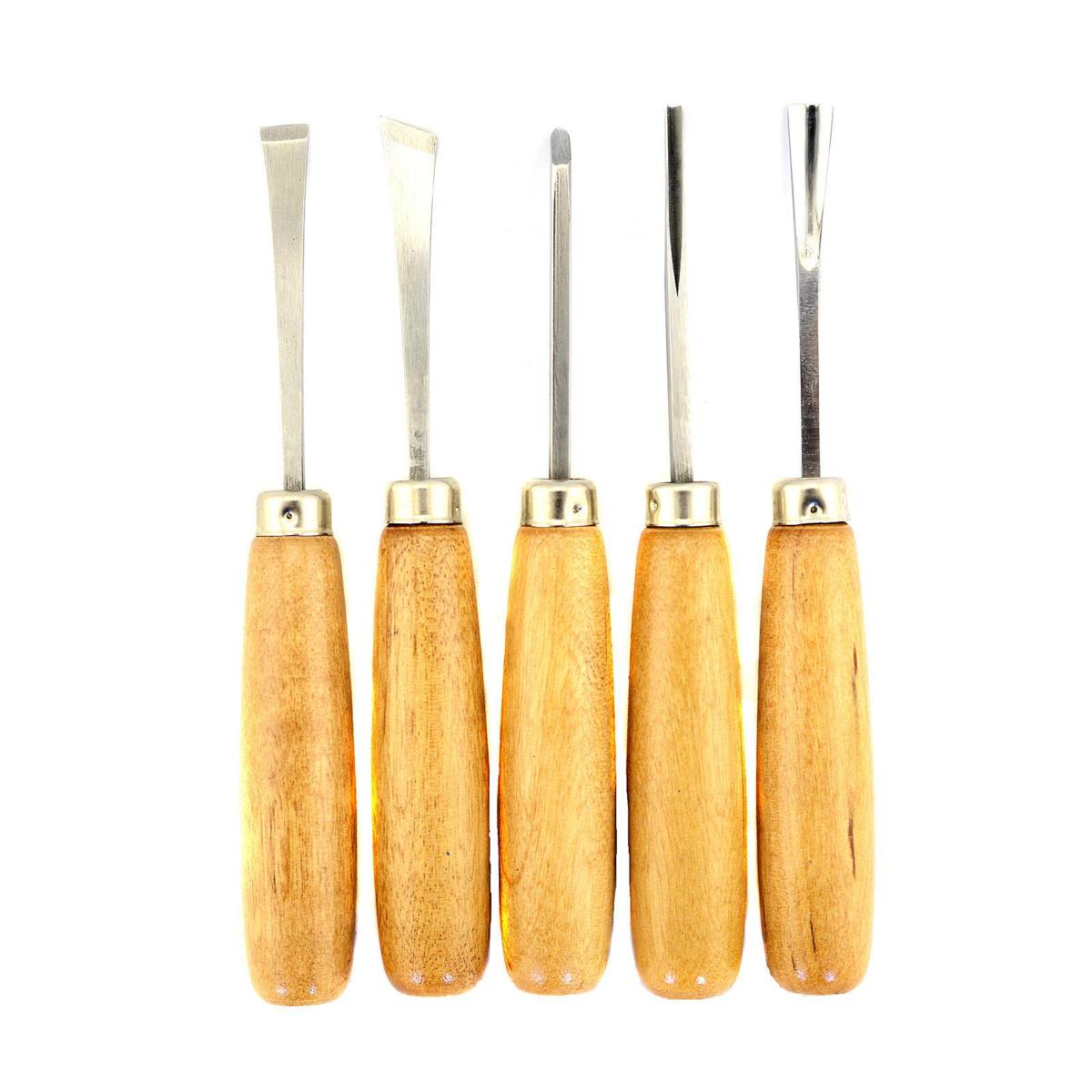 U J Ramelson 110 Wood Carving Set of 5 - 9587437 | HSN