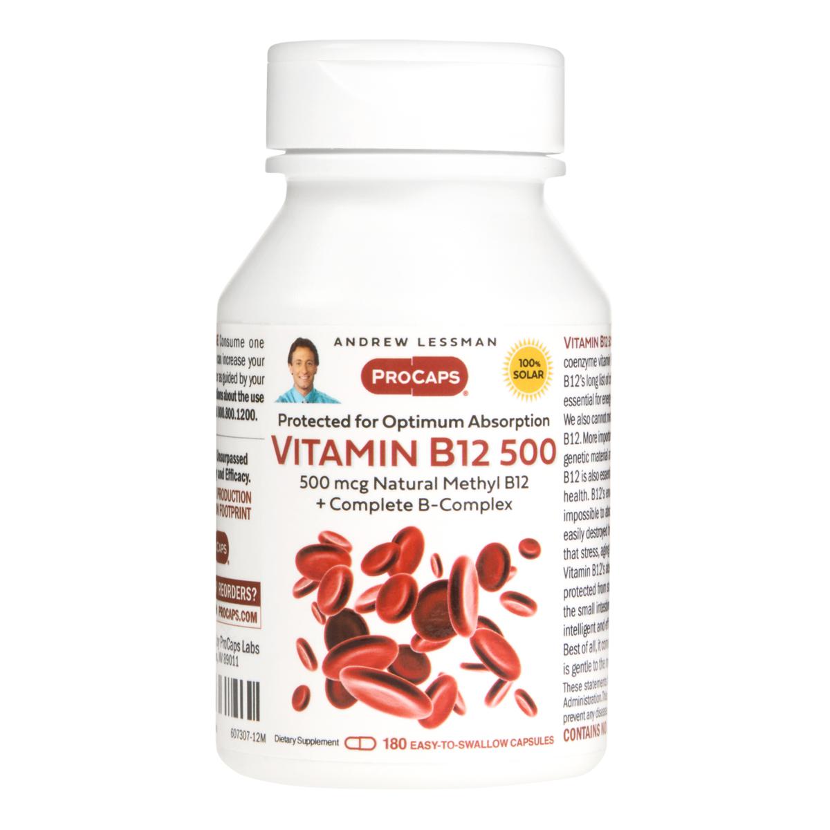 Vitamin B12-500 - 180 Capsules - 8292837 | HSN