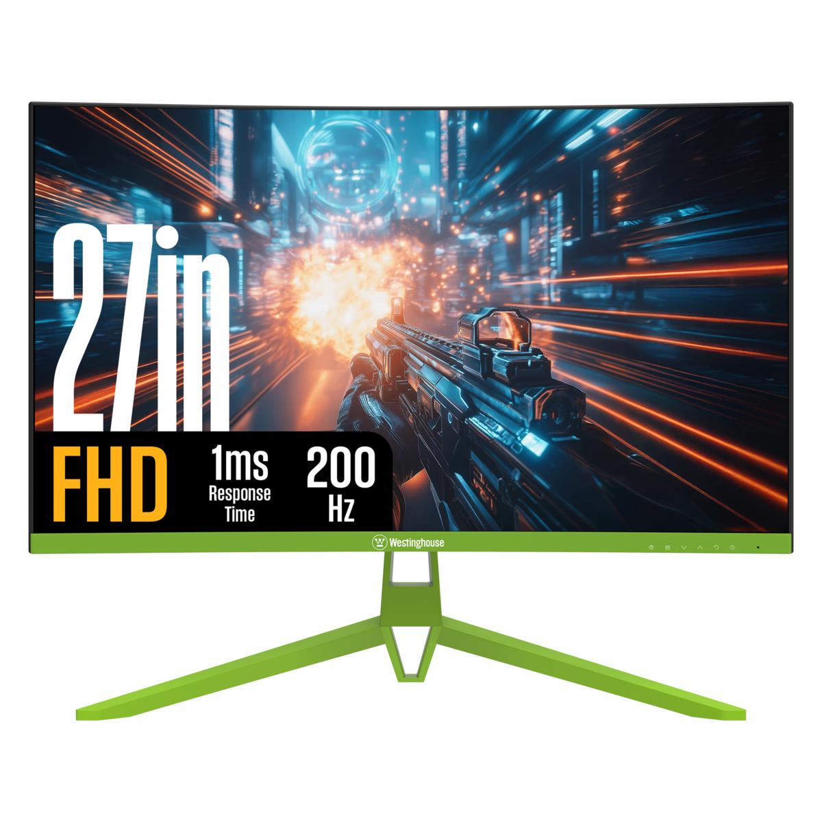 Westinghouse 27" Curved Gaming Monitor FHD 200Hz | HSN