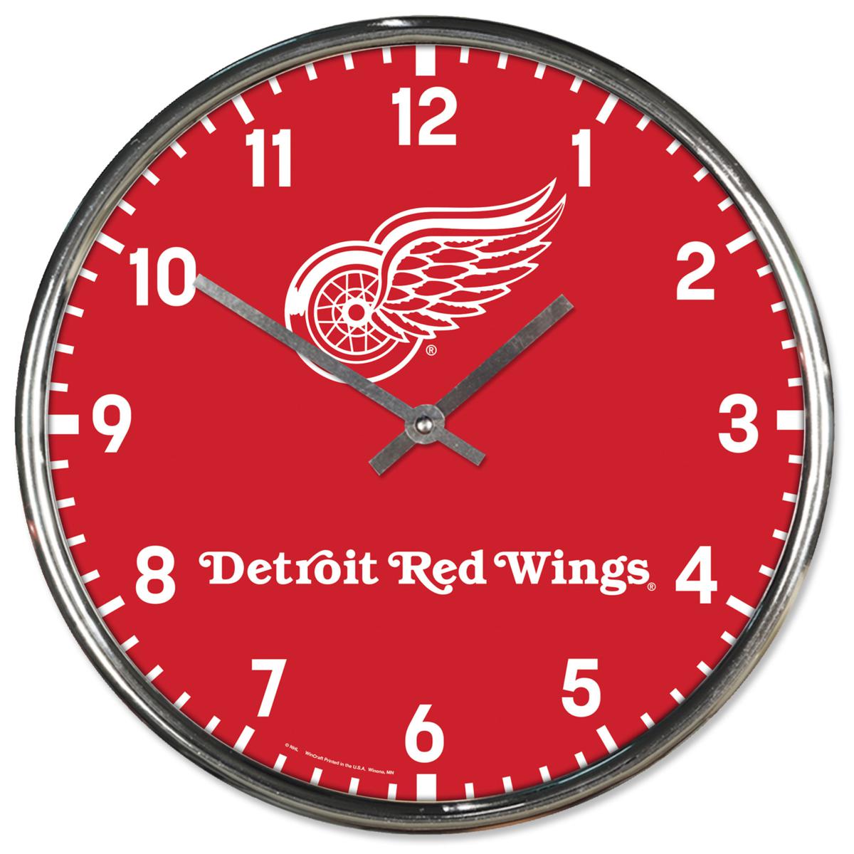 WinCraft Detroit Red Wings Chrome Wall Clock - 22424326 | HSN