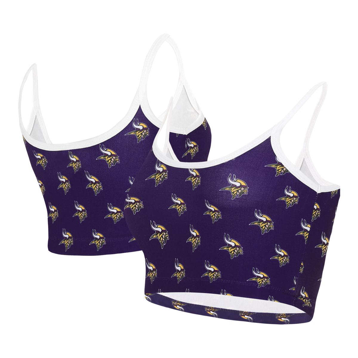 Women's Concepts Sport Purple Minnesota Vikings Gauge Lounge Bralette ...