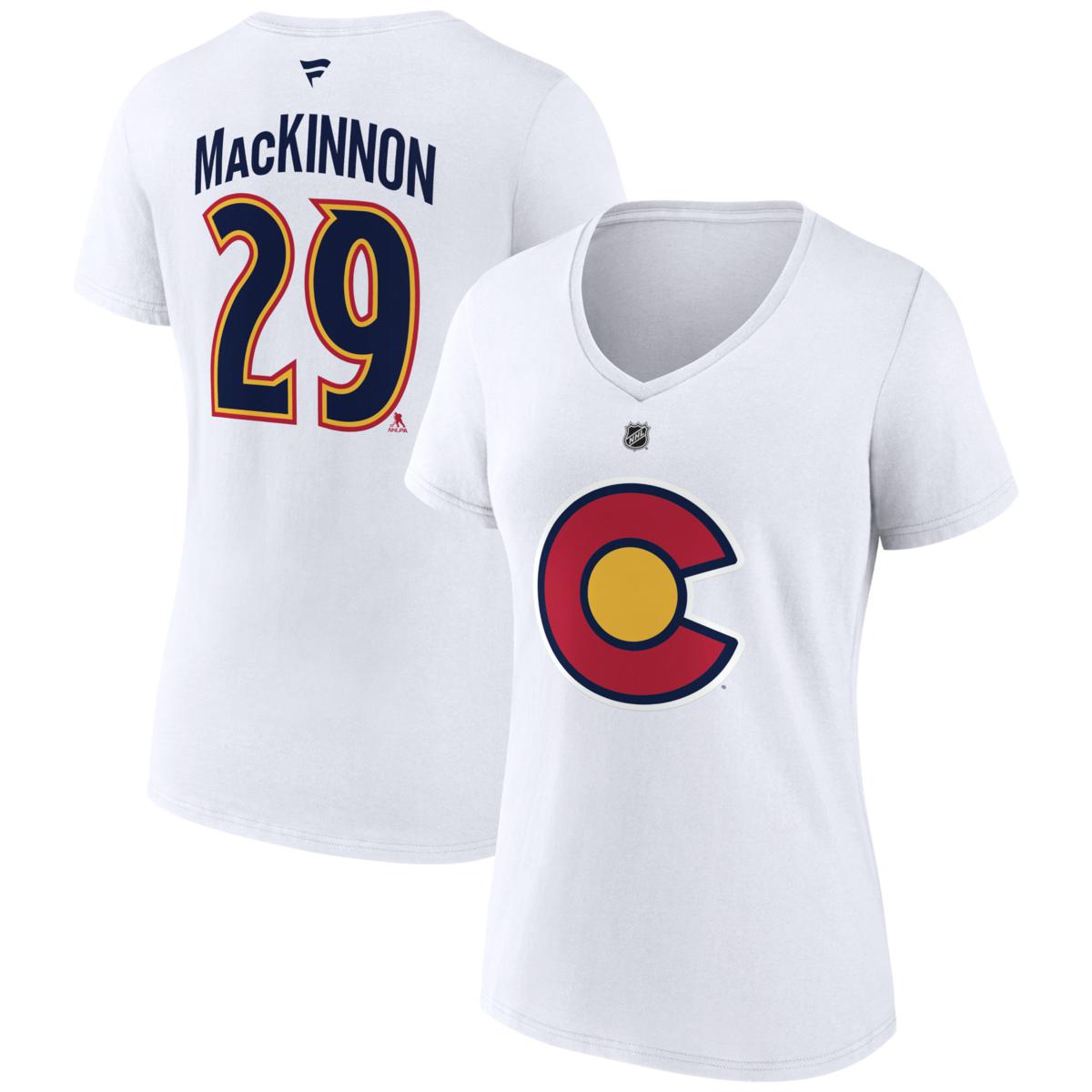 Women's Fanatics Nathan MacKinnon White Colorado Avalanche Special ...